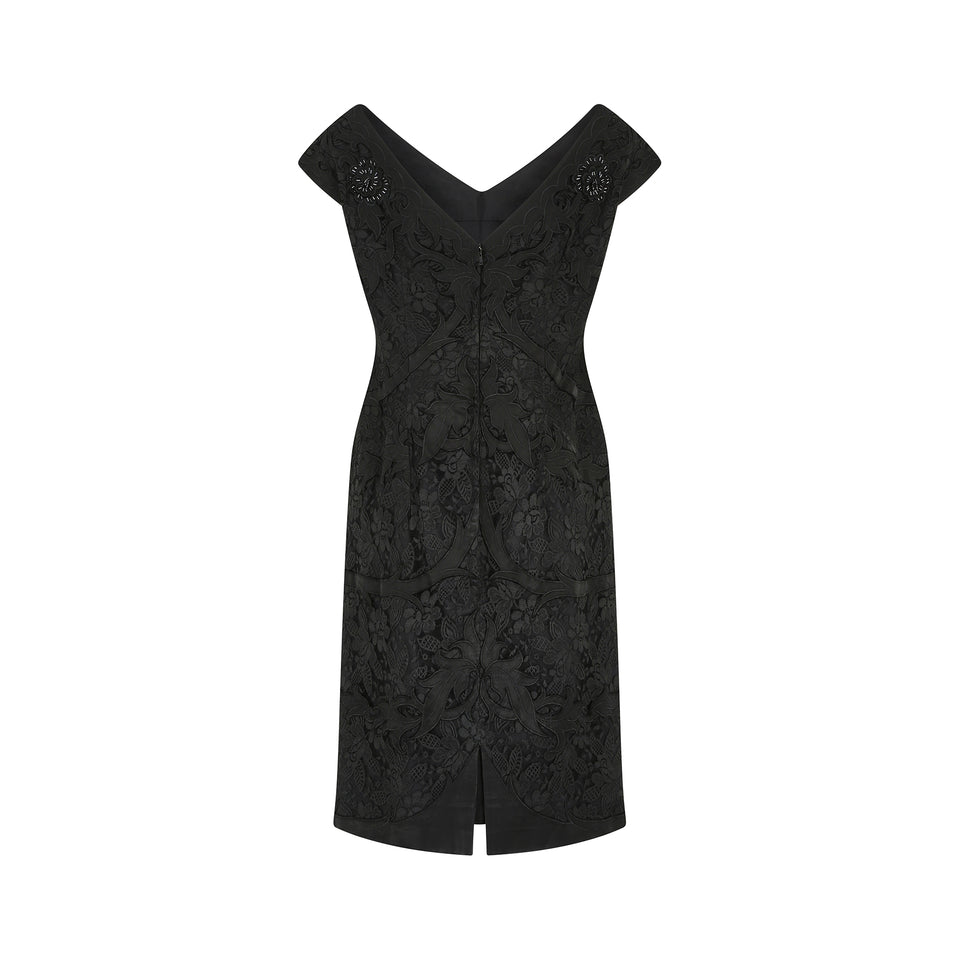 1950s Bramel Model Lace and Beaded Black Sheath Dress – CIRCA VINTAGE